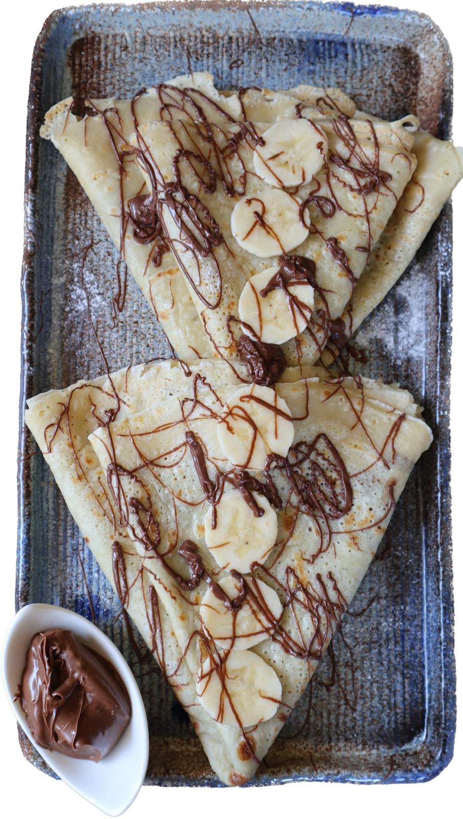 Clatite cu ciocolata si banane - Pizza Bon Appetit